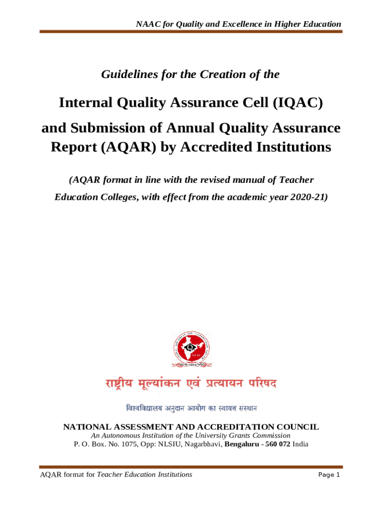 8.2 AQAR-GuidelineAutonomous-Colleges.pdf - naac gov Doc Template | pdfFiller