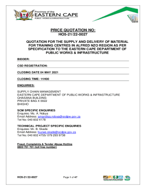 Fillable Online Quotation Request for Supply and Delivery of Building ...