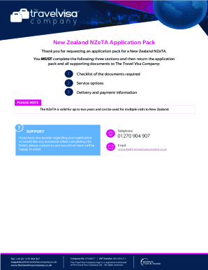 Fillable Online NZeTA application - request an NZeTAImmigration New ...