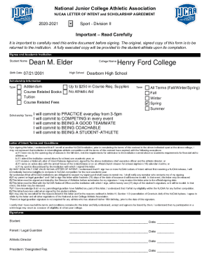 Fillable Online NJCAA Eligibility Requirements Fax Email Print - pdfFiller