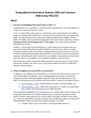 Fillable Online The Role of GIS in Next Generation 911 (NG9-1-1) Gordon ...
