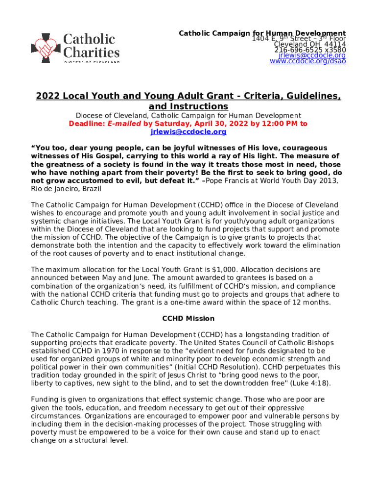 Catholic Campaign for Human Development-Diocese of ... Doc Template ...