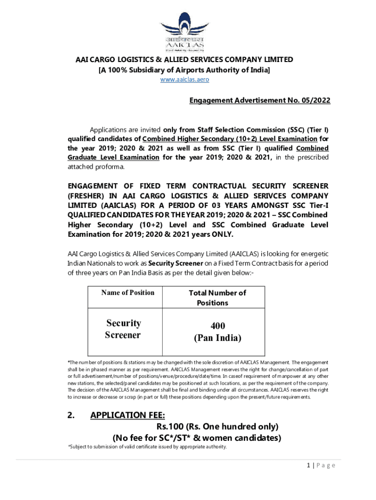 Fillable Online Final SSC Advt with application form Fax Email Print ...