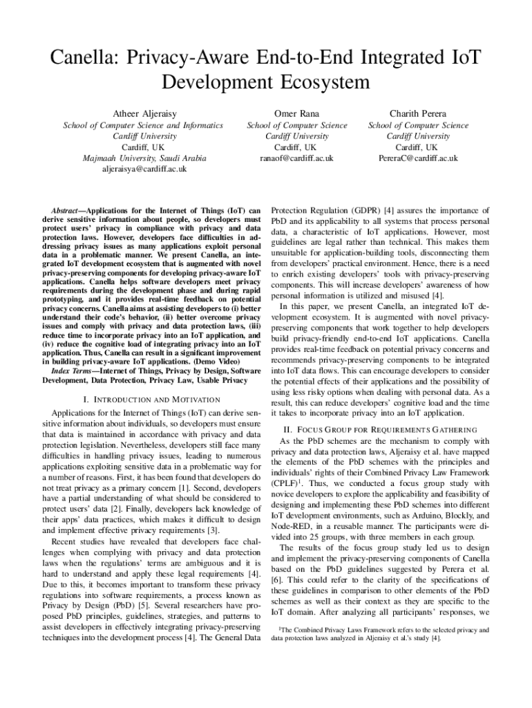 Fillable Online orca cardiff ac Privacy-Patterns for IoT Application ...