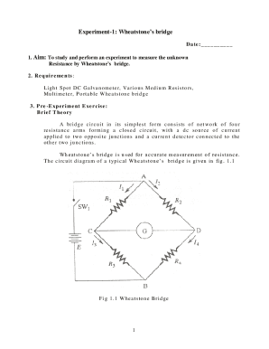 Fillable Online Wheatstone Bridge Circuit and Theory of Operation Fax ...