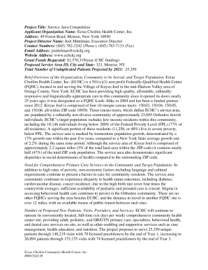 Fillable Online grants hrsa Service Area Competition Applicant ...