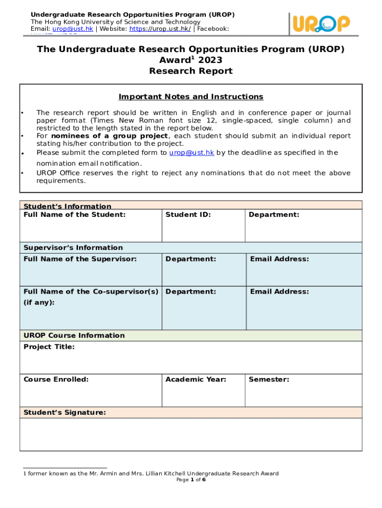 UROP Article - IUPUI Center for Research and Learning Doc Template ...