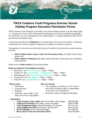 Fillable Online Excursion permission form Fax Email Print - pdfFiller