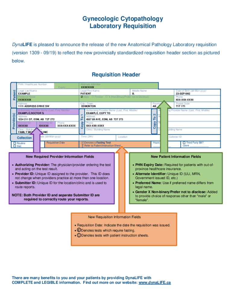 Fillable Online Gyne Requisition Completion Guide Fax Email Print - pdfFiller