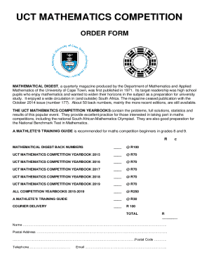 Fillable Online OverviewDepartment of Mathematics and Applied ...