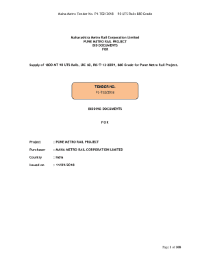 Fillable Online Pune Metro Phase 1: Route Map, Status Updates & Tenders ...