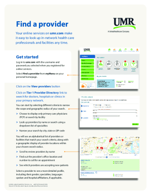 Fillable Online Find a provider - Welcome to UMR Fax Email Print ...