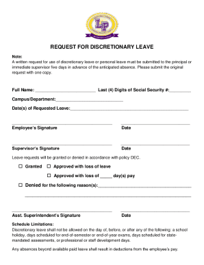 Fillable Online Leaves of absence - Province of British Columbia Fax Email Print - pdfFiller