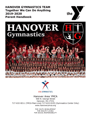 Fillable Online Gymnastics Pre-competitive Team (Girls) - Hanover Area ...