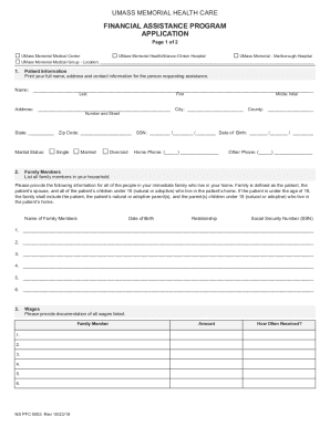 Fillable Online Financial Assistance Application Form - Bryan Health ...