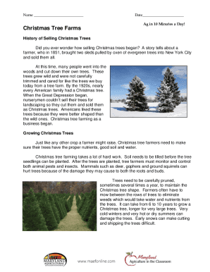 Fillable Online Christmas Tree Production - Penn State Extension Fax ...