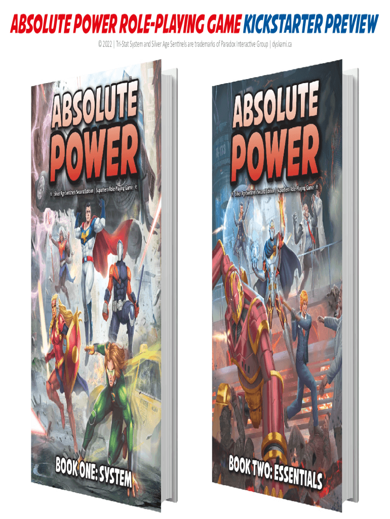 Fillable Online Absolute Power Role-Playing Game Kickstarter Preview Fax Email Print - pdfFiller