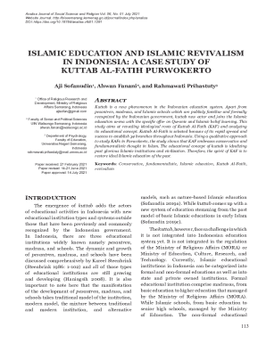 Fillable Online ISLAMIC EDUCATION AND ISLAMIC REVIVALISM IN INDONESIA ...