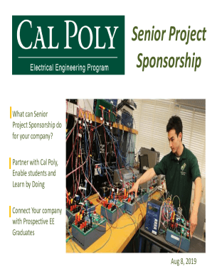 Fillable Online Sponsor a Senior Project - Mechanical Engineering - Cal ...