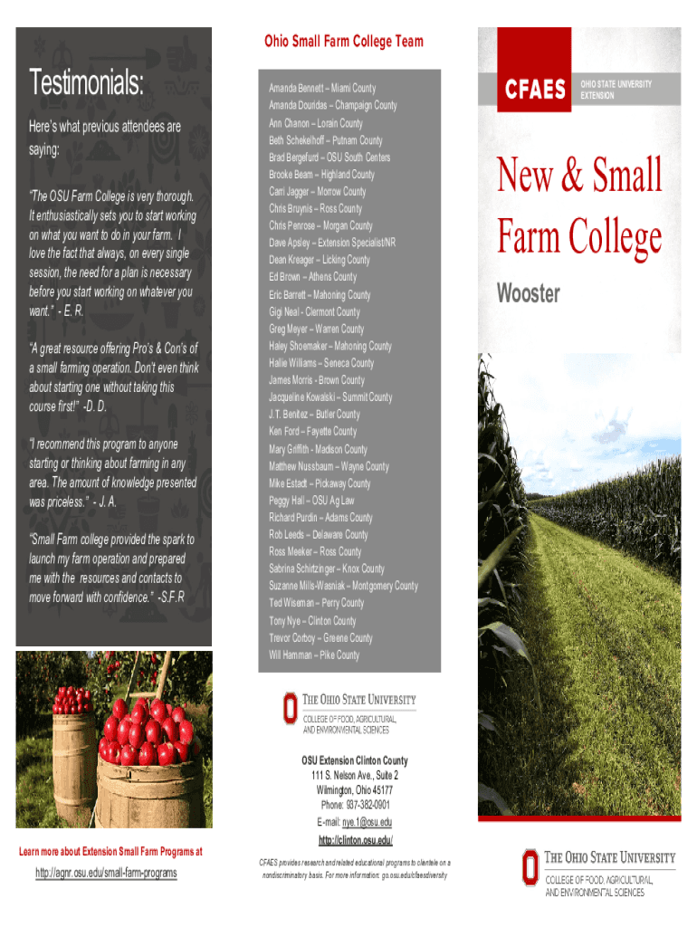 Fillable Online pike osu Program Areas - Pike County - The Ohio State ...