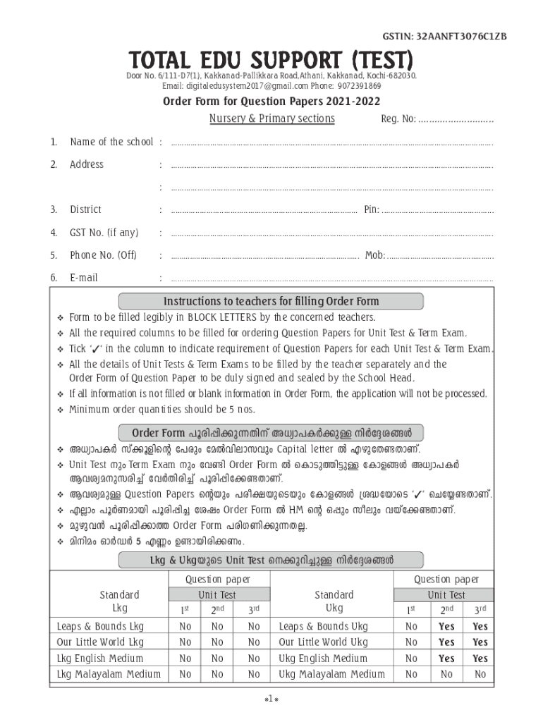 Fillable Online qp order form. qp order form Fax Email Print - pdfFiller