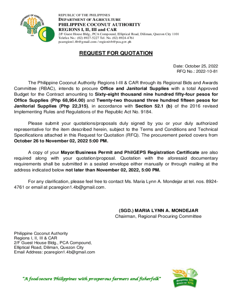Fillable Online Philippine Coconut Authority - Region I, II, III, IV-B ...