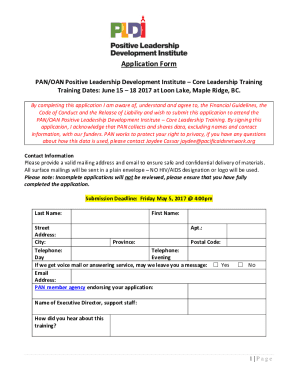 Fillable Online Part-Time Certificate-Leadership Development Program ...