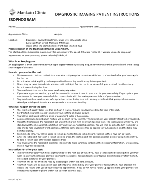 Fillable Online diagnostic imaging patient instructions ct without ...