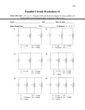 Fillable Online Parallel DC Circuits Practice Worksheet With Answers ...