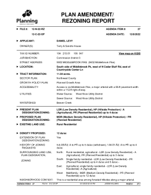 Fillable Online Application for an Official Plan Amendment, Rezoning ...