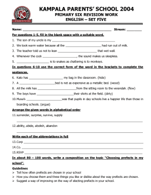 Fillable Online P6 Primary Six ResourcesSharebility Uganda Fax Email ...