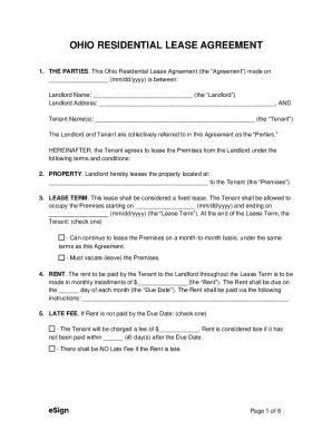 Fillable Online Free Ohio Rental Lease Agreement - Forms.Legal Fax ...