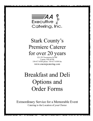 Fillable Online Breakfast and Deli and Order Forms Fax Email Print ...