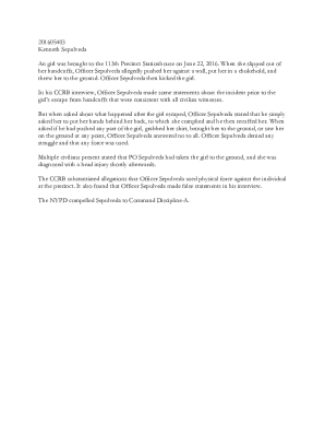 Fillable Online 201605403 Kenneth Sepulveda An girl was brought to the ...