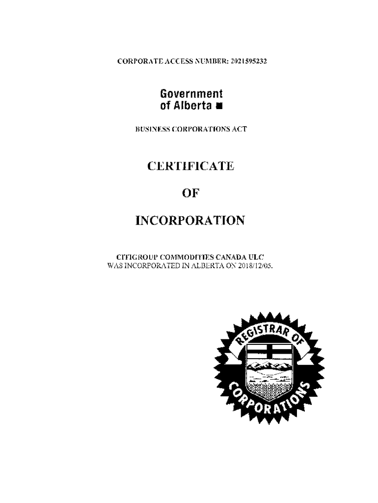 Fillable Online apps neb-one gc Government of Alberta CERTIFICATE OF ...