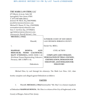 Fillable Online THE MARK LAW FIRM, LLC Fax Email Print - pdfFiller