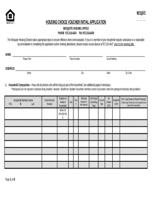 Section 8 Housing Choice Voucher Program - City of Mesquite ... Doc ...