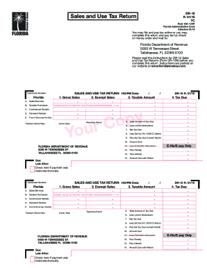 Fillable Online Sales and Use Tax Return - Florida Administrative Code ...