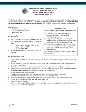 Fillable Online University of Juba Admission Application Form for ...