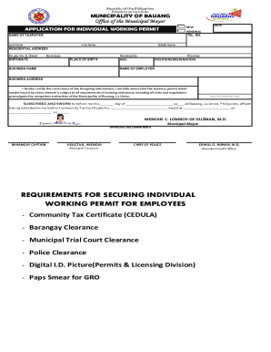 Fillable Online REQUIREMENTS FOR SECURING INDIVIDUAL - Community Tax ... Fax Email Print - pdfFiller