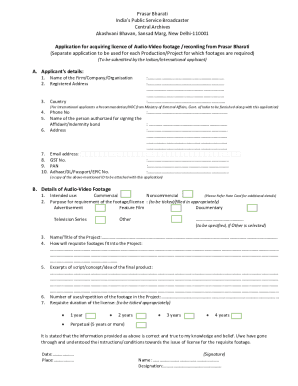Fillable Online prasarbharati gov Prasar Bharati India's Public Service ...