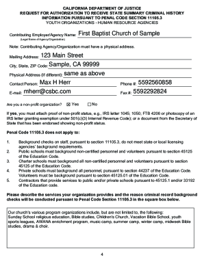 Fillable Online Application for Authorization Pursuant to Penal Code ...