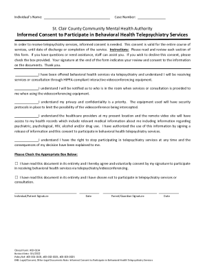 Fillable Online 198 109 89 Consent Forms - COMMUNITY MENTAL HEALTH ...
