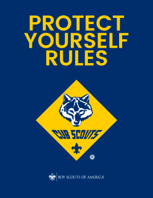 Fillable Online The Protect Yourself Rules Preview Adventure - Boy ...