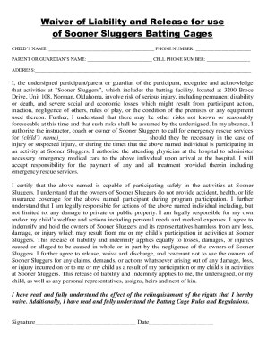Fillable Online WAIVER OF LIABILITY AND RELEASE FOR USE OF ... - Ngin Fax Email Print - pdfFiller
