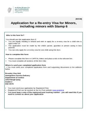 Re-entry visa application for minors aged 0-15 including ... Doc ...