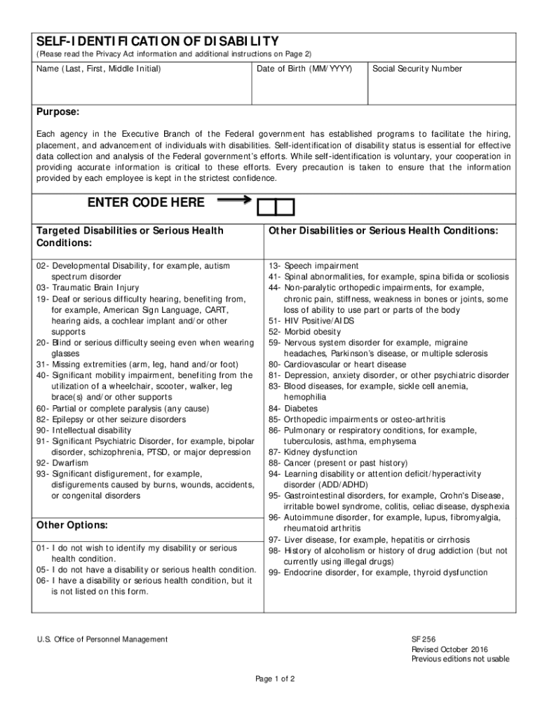 Fillable Online Form Sf 256Fill Out and Use This PDF - FormsPal Fax ...