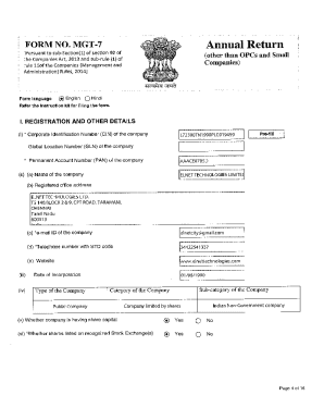 Fillable Online Form MGT-8 along with format of Draft certificate ...