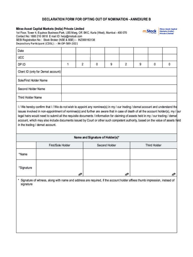 Fillable Online Common Application Form-Editable - PGIM India Mutual ...