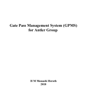 Fillable Online Gate Pass Management System (GPMS) for Antler Group Fax ...